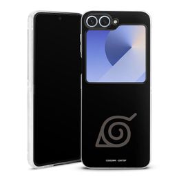 DeinDesign Galaxy Z Flip 6 Handy Hard Case Schutzh&uuml;lle transparent Smartphone Handy H&uuml;lle Naruto Shippuden Logo Konoha Hard Case