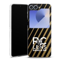 DeinDesign Galaxy Z Flip 6 Handy Hard Case Schutzh&uuml;lle transparent Smartphone Handy H&uuml;lle Rc Lens Racing Club De Lens Rcl Hard Case