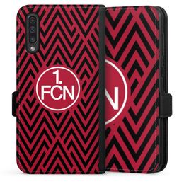 DeinDesign Galaxy A50 Handy Klapph&uuml;lle Handyh&uuml;lle aus Kunst Leder schwarz Flip Case 1. Fcn Bundesliga 1. Fc N&uuml;rnberg Sideflip mit Lasche