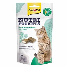 Gimcat Nutri Pockets Katzenminze Katzensnacks ohne Zuckerzusatz 6x60g