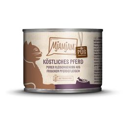 MjAMjAM purer Fleischgenuss, k&ouml;stliches Pferd pur Katzen-Nassfutter getreidefrei 6x200g