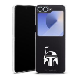 DeinDesign Galaxy Z Flip 6 Handy Hard Case Schutzh&uuml;lle transparent Smartphone Handy H&uuml;lle The Mandalorian Star Wars Boba Fett Hard Case