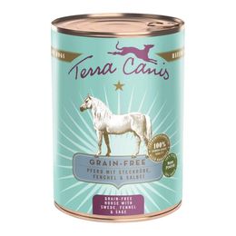 Terra Canis Pferd mit Steckr&uuml;be, Fenchel & Salbei Hunde-Nassfutter getreidefrei 6x400g