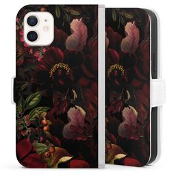 DeinDesign iPhone 12 mini Handy Klapph&uuml;lle Handyh&uuml;lle aus Kunst Leder wei&szlig; Flip Case Flowers Meadow Utart Sideflip mit Lasche