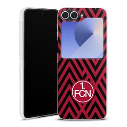 DeinDesign Galaxy Z Flip 6 Handy Hard Case Schutzh&uuml;lle transparent Smartphone Handy H&uuml;lle Bundesliga 1. Fc N&uuml;rnberg 1. Fcn Hard Case