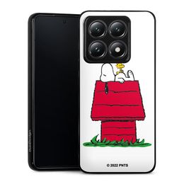 DeinDesign Xiaomi 14T Handy Silikon H&uuml;lle Case schwarz Handyh&uuml;lle Snoopy Peanuts Official Licensed Product