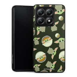 DeinDesign Xiaomi 14T Handy Silikon H&uuml;lle Case schwarz Handyh&uuml;lle Official Licensed Product Star Wars Muster Baby Yoda