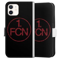 DeinDesign iPhone 12 Handy Klapph&uuml;lle Handyh&uuml;lle aus Kunst Leder wei&szlig; Flip Case Merchandise Sideflip mit Lasche