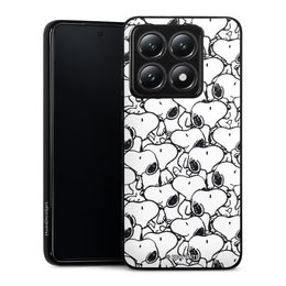 DeinDesign Xiaomi 14T Handy Silikon H&uuml;lle Case schwarz Handyh&uuml;lle Peanuts Snoopy Muster
