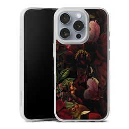 DeinDesign iPhone 16 Pro Handy Silikon H&uuml;lle Case wei&szlig; Handyh&uuml;lle Flowers Meadow Utart Silikon Case
