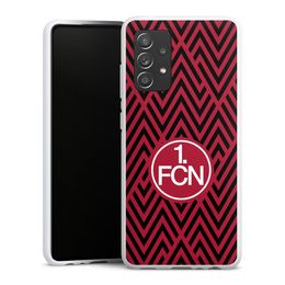 DeinDesign Galaxy A52s 5G Handy Silikon H&uuml;lle Case wei&szlig; Handyh&uuml;lle 1. Fcn Bundesliga 1. Fc N&uuml;rnberg Silikon Case
