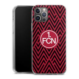 DeinDesign iPhone 12 Pro Handy Silikon H&uuml;lle Case transparent Handyh&uuml;lle 1. Fc N&uuml;rnberg Bundesliga 1. Fcn Silikon Case