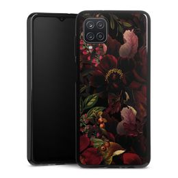 DeinDesign Galaxy A12 Handy Silikon H&uuml;lle Case schwarz Handyh&uuml;lle Meadow Flowers Utart