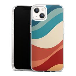 DeinDesign iPhone 13 Handy Silikon H&uuml;lle Case transparent Handyh&uuml;lle Ombre Wave Colour Silikon Case