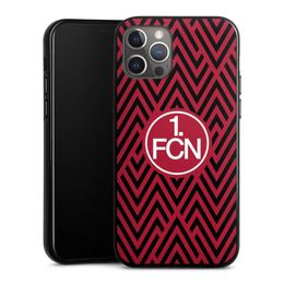 DeinDesign iPhone 12 Pro Handy Silikon H&uuml;lle Case schwarz Handyh&uuml;lle 1. Fc N&uuml;rnberg Bundesliga 1. Fcn
