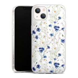 DeinDesign iPhone 13 Handy Silikon H&uuml;lle Case transparent Handyh&uuml;lle Flowers Muster Flower Silikon Case