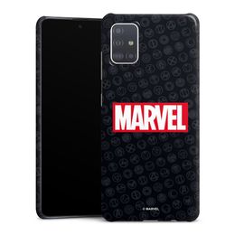 DeinDesign Galaxy A51 Handy Premium Case Smartphone Handyh&uuml;lle Schutzh&uuml;lle gl&auml;nzend Logo Marvel Comic Premium Case