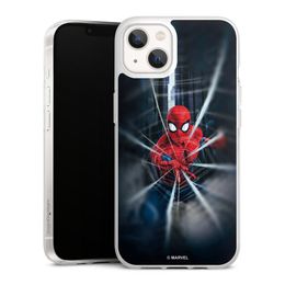 DeinDesign iPhone 13 Handy Silikon H&uuml;lle Case transparent Handyh&uuml;lle Kinofilm Marvel Spiderman Silikon Case