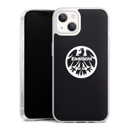 DeinDesign iPhone 13 Handy Silikon H&uuml;lle Case transparent Handyh&uuml;lle Logo Eintracht Frankfurt Eagle Silikon Case
