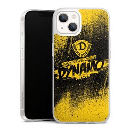 DeinDesign iPhone 13 Handy Silikon H&uuml;lle Case transparent Handyh&uuml;lle Logo Official Licensed Product Sg Dynamo Dresden Silikon Case