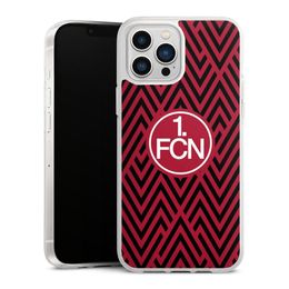 DeinDesign iPhone 13 Pro Max Handy Silikon H&uuml;lle Case transparent Handyh&uuml;lle 1. Fcn Bundesliga 1. Fc N&uuml;rnberg Silikon Case