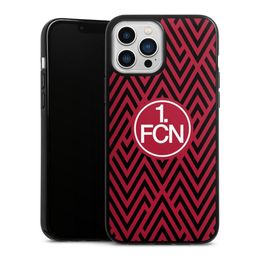 DeinDesign iPhone 13 Pro Max Handy Silikon H&uuml;lle Case schwarz Handyh&uuml;lle 1. Fcn Bundesliga 1. Fc N&uuml;rnberg