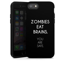 DeinDesign iPhone SE (2020) Handy Panzer Handyh&uuml;lle robuste Outdoor H&uuml;lle Schutzh&uuml;lle matt Funny Zombie Statement Tough Case