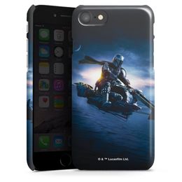 DeinDesign iPhone SE (2020) Handy Premium Case Smartphone Handyh&uuml;lle Schutzh&uuml;lle gl&auml;nzend Star Wars Merchandise The Mandalorian Premium Case