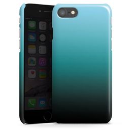 DeinDesign iPhone SE (2020) Handy Premium Case Smartphone Handyh&uuml;lle Schutzh&uuml;lle gl&auml;nzend Ombre Two-Tone Black Premium Case