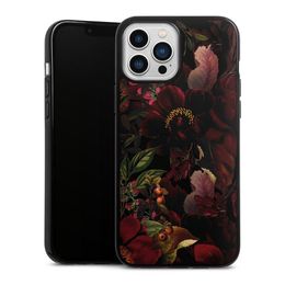 DeinDesign iPhone 13 Pro Max Handy Silikon H&uuml;lle Case schwarz Handyh&uuml;lle Flowers Meadow Utart