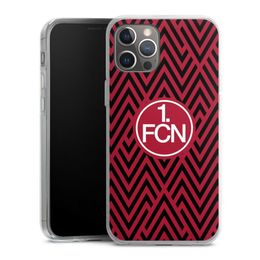 DeinDesign iPhone 12 Pro Max Handy Silikon H&uuml;lle Case transparent Handyh&uuml;lle 1. Fc N&uuml;rnberg Bundesliga 1. Fcn Silikon Case
