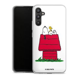 DeinDesign Galaxy A34 5G Handy Silikon H&uuml;lle Case transparent Handyh&uuml;lle Snoopy Peanuts Official Licensed Product Silikon Case