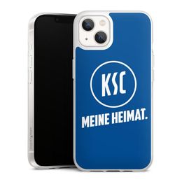 DeinDesign iPhone 13 Handy Silikon H&uuml;lle Case transparent Handyh&uuml;lle Karlsruher Sc Statement Ksc Silikon Case