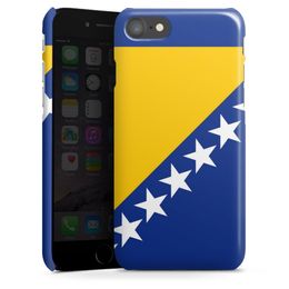 DeinDesign iPhone SE (2022) Handy Premium Case Smartphone Handyh&uuml;lle Schutzh&uuml;lle gl&auml;nzend Bosnia Flag Premium Case
