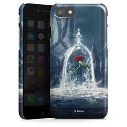DeinDesign iPhone SE (2022) Handy Premium Case Smartphone Handyh&uuml;lle Schutzh&uuml;lle gl&auml;nzend The Beauty And The Beast Disney Princess Rose Premium Case
