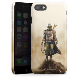 DeinDesign iPhone SE (2020) Handy Premium Case Smartphone Handyh&uuml;lle Schutzh&uuml;lle gl&auml;nzend Official Licensed Product The Mandalorian Star Wars Premium Case