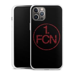 DeinDesign iPhone 12 Pro Max Handy Silikon H&uuml;lle Case wei&szlig; Handyh&uuml;lle Merchandise Silikon Case