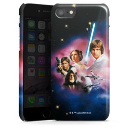 DeinDesign iPhone SE (2020) Handy Premium Case Smartphone Handyh&uuml;lle Schutzh&uuml;lle gl&auml;nzend Lightsaber Star Wars Merchandise Premium Case
