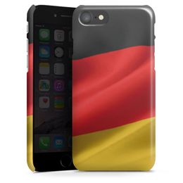 DeinDesign iPhone SE (2020) Handy Premium Case Smartphone Handyh&uuml;lle Schutzh&uuml;lle gl&auml;nzend Flags Flag Germany Premium Case