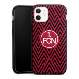 DeinDesign iPhone 12 Handy Silikon H&uuml;lle Case schwarz Handyh&uuml;lle 1. Fc N&uuml;rnberg Bundesliga 1. Fcn