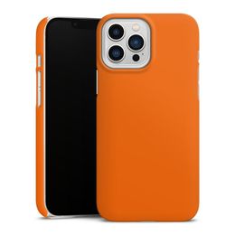 DeinDesign iPhone 13 Pro Max Handy Premium Case Smartphone Handyh&uuml;lle Schutzh&uuml;lle matt Orange Unicoloured Colour Premium Case