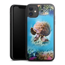 DeinDesign iPhone 11 Handy Gallery Case Handyh&uuml;lle 9H Geh&auml;rtetes Glas R&uuml;ckseite H&uuml;lle Ocean Animals Turtle Gallery Case