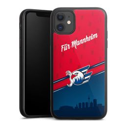 DeinDesign iPhone 11 Handy Gallery Case Handyh&uuml;lle 9H Geh&auml;rtetes Glas R&uuml;ckseite H&uuml;lle Sports Logo Adler Mannheim Gallery Case
