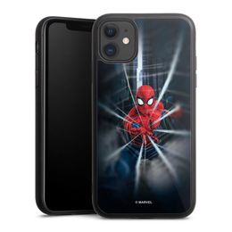 DeinDesign iPhone 11 Handy Gallery Case Handyh&uuml;lle 9H Geh&auml;rtetes Glas R&uuml;ckseite H&uuml;lle Kinofilm Marvel Spiderman Gallery Case