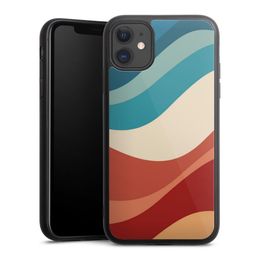 DeinDesign iPhone 11 Handy Gallery Case Handyh&uuml;lle 9H Geh&auml;rtetes Glas R&uuml;ckseite H&uuml;lle Colour Wave Ombre Gallery Case
