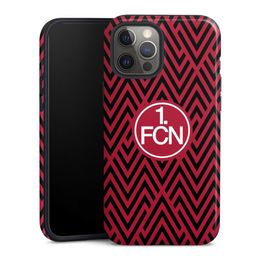DeinDesign iPhone 12 Pro Max Handy Panzer Handyh&uuml;lle robuste Outdoor H&uuml;lle Schutzh&uuml;lle gl&auml;nzend 1. Fc N&uuml;rnberg Bundesliga 1. Fcn Tough Case
