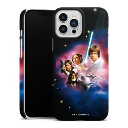 DeinDesign iPhone 13 Pro Max Handy Premium Case Smartphone Handyh&uuml;lle Schutzh&uuml;lle matt Star Wars Lightsaber Merchandise Premium Case