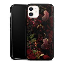 DeinDesign iPhone 12 mini Handy Silikon H&uuml;lle Case schwarz Handyh&uuml;lle Flowers Meadow Utart