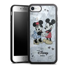 DeinDesign iPhone SE (2020) Handy Gallery Case Handyh&uuml;lle 9H Geh&auml;rtetes Glas R&uuml;ckseite H&uuml;lle Vintage Disney Gallery Case