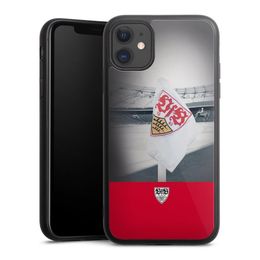 DeinDesign iPhone 11 Handy Gallery Case Handyh&uuml;lle 9H Geh&auml;rtetes Glas R&uuml;ckseite H&uuml;lle Official Licensed Product Vfb Stuttgart Bundesliga Gallery Case